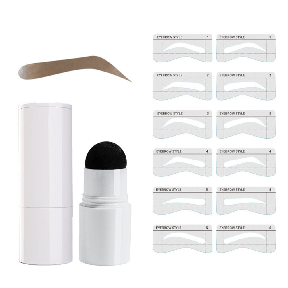 Eyebrow Stamp Brow Shaping Kit Waterproof and Sweat Proof Lasting Eye Makeup Tools