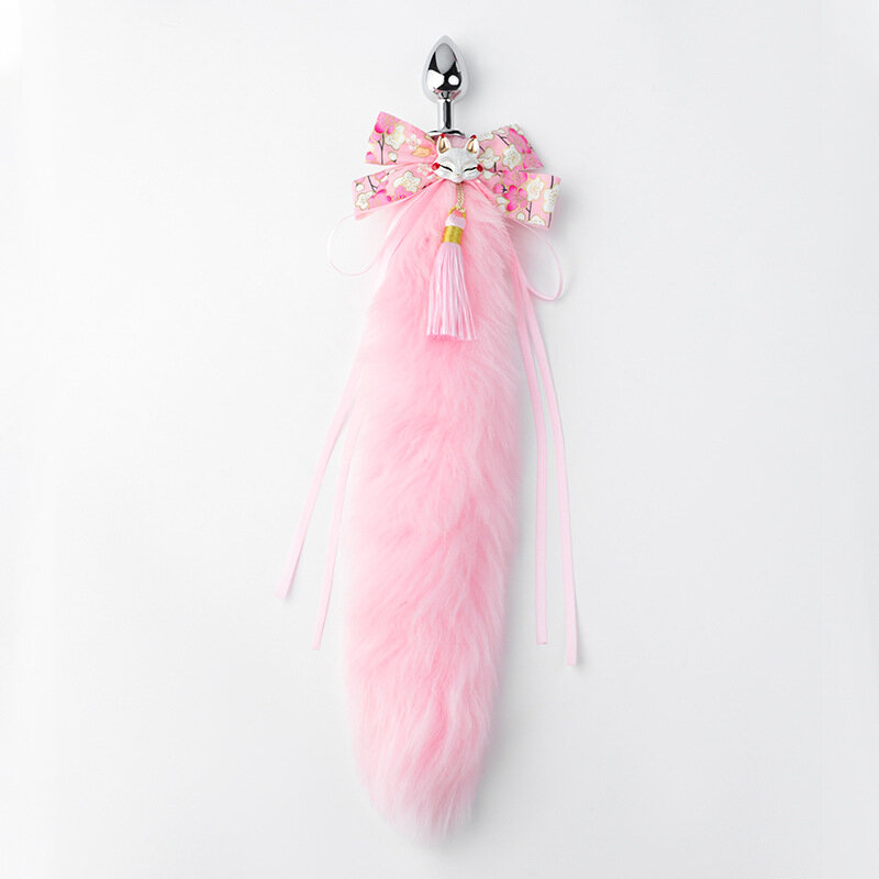 Сексуальная анальная пробка с лисьим хвостом, уличная одежда, анальная пробка с хризантемой, устройство для