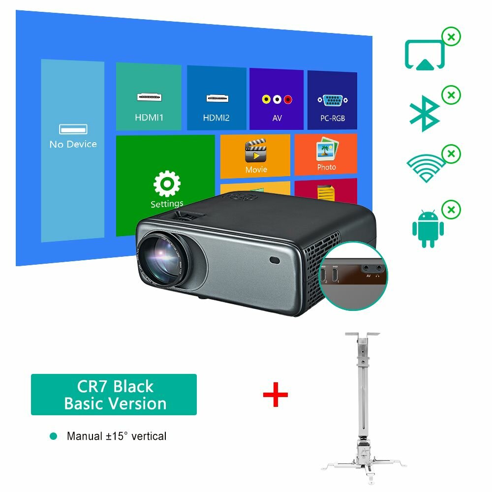 Zhuozhen CR7 TD97s 1080P Full HD проектор с поддержкой 4K ЖК-дисплей, светодиодный, 7800 люмен, 5G WIFI, умный дом, Android, проектор, киновидеопроекты