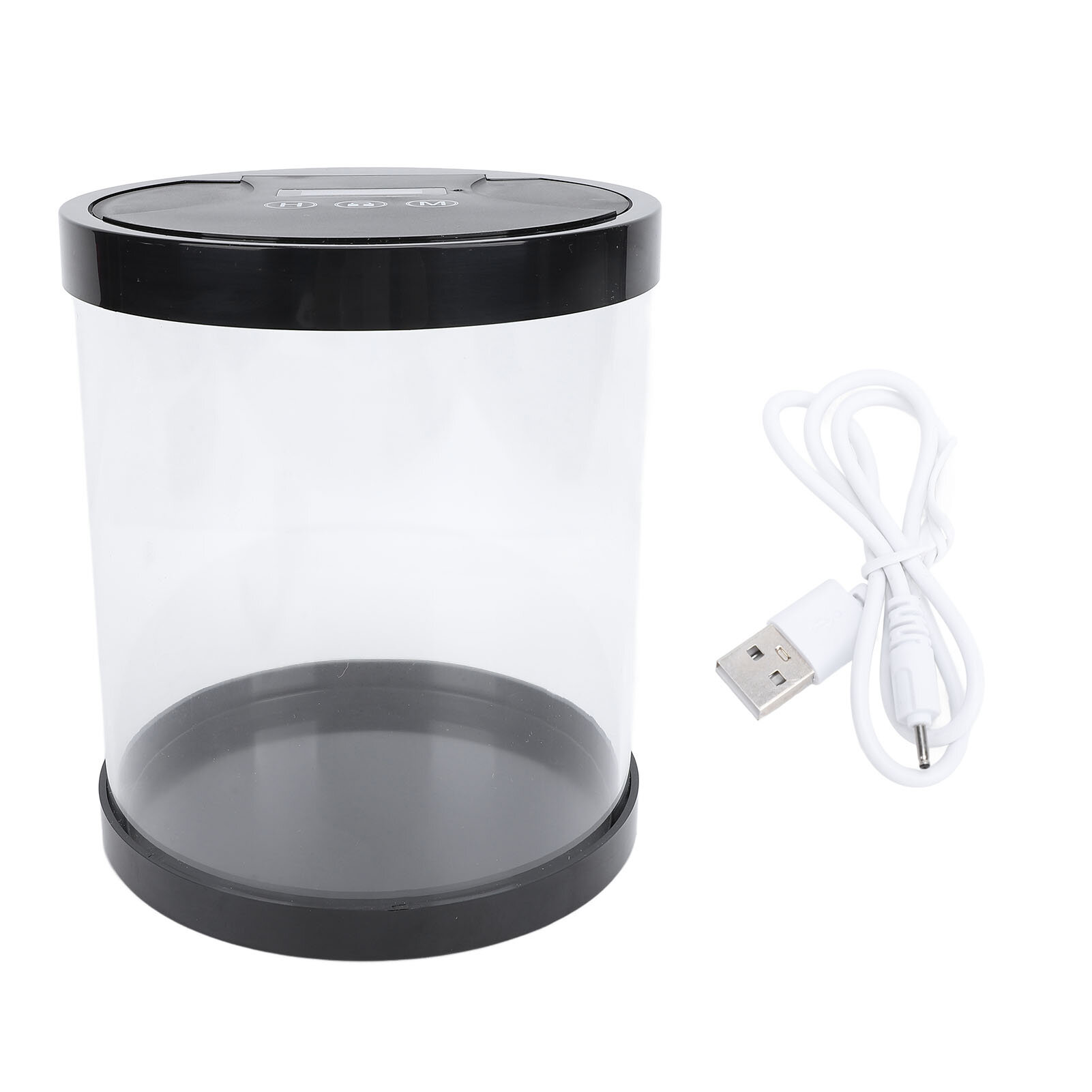 Пластиковый электронный парольный замок с таймером, многоцелевой контейнер с таймером для телефона, ключей, кошелька, ювелирных изделий, черный