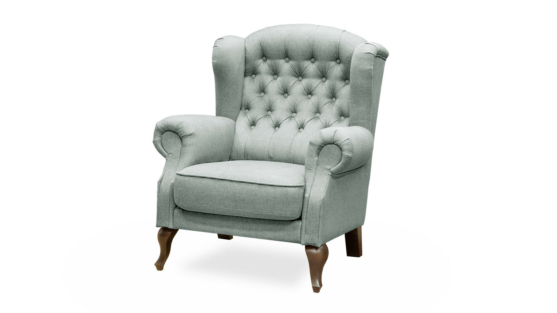 Кресло Адара Strong Plus 02 NEW 83x85x100 см, серый Рогожка, нераскладной GOODFORM