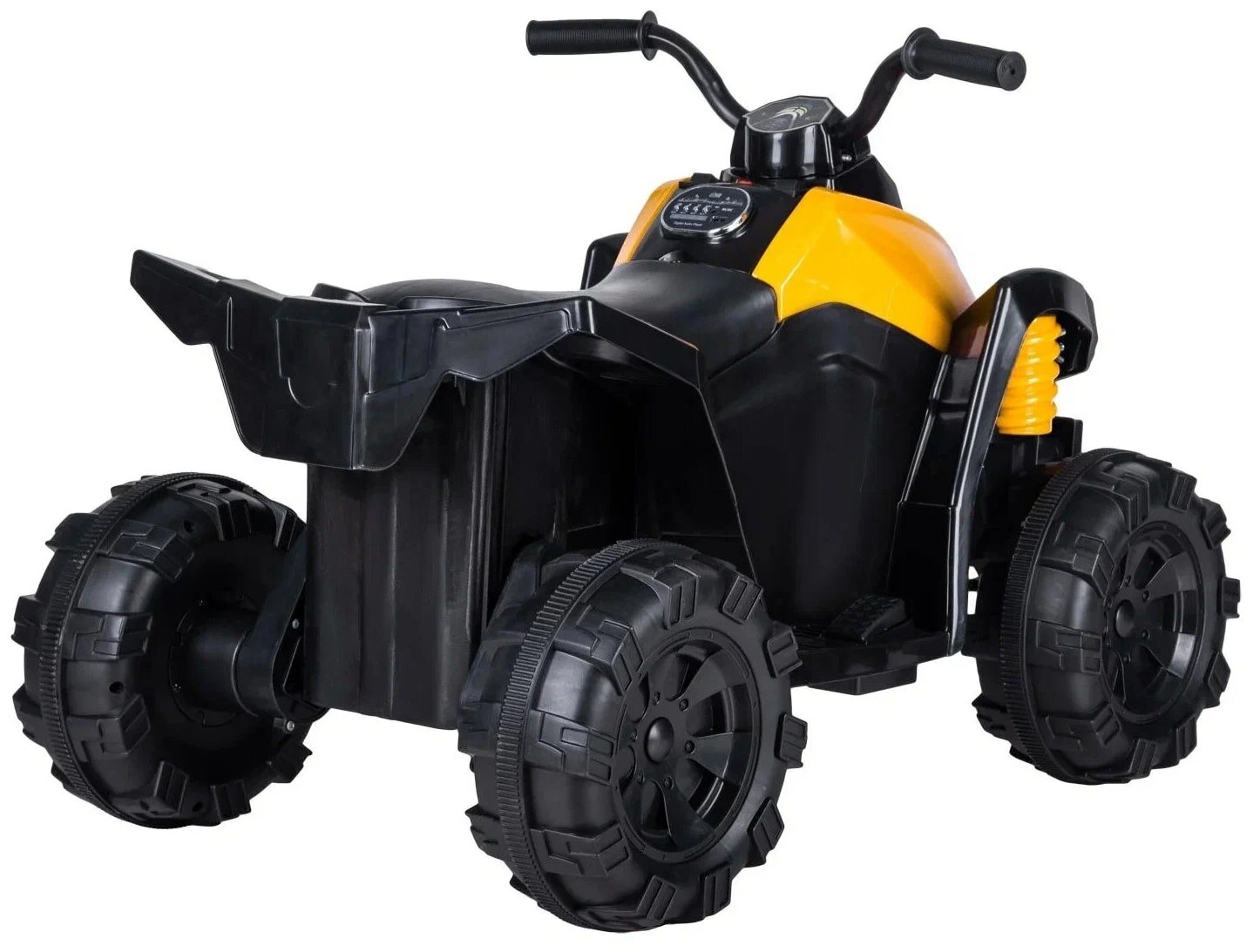 Квадроцикл JiaJia, 2 двигателя, максимальная скорость до 5км/ч, АКБ 6В 4,5 Ач, желтый