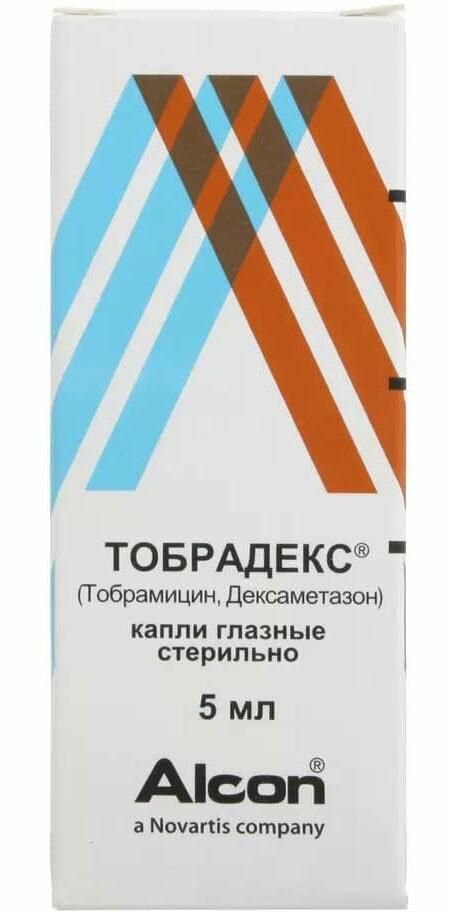Тобрадекс, капли глазные, 5 мл