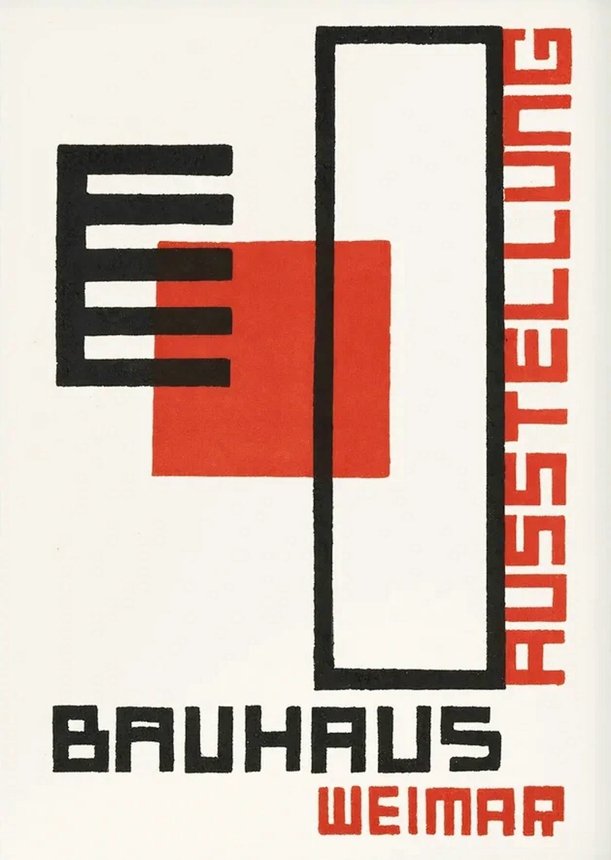 Плакат, постер Баухауз Bauhaus на бумаге, размер 21х30см