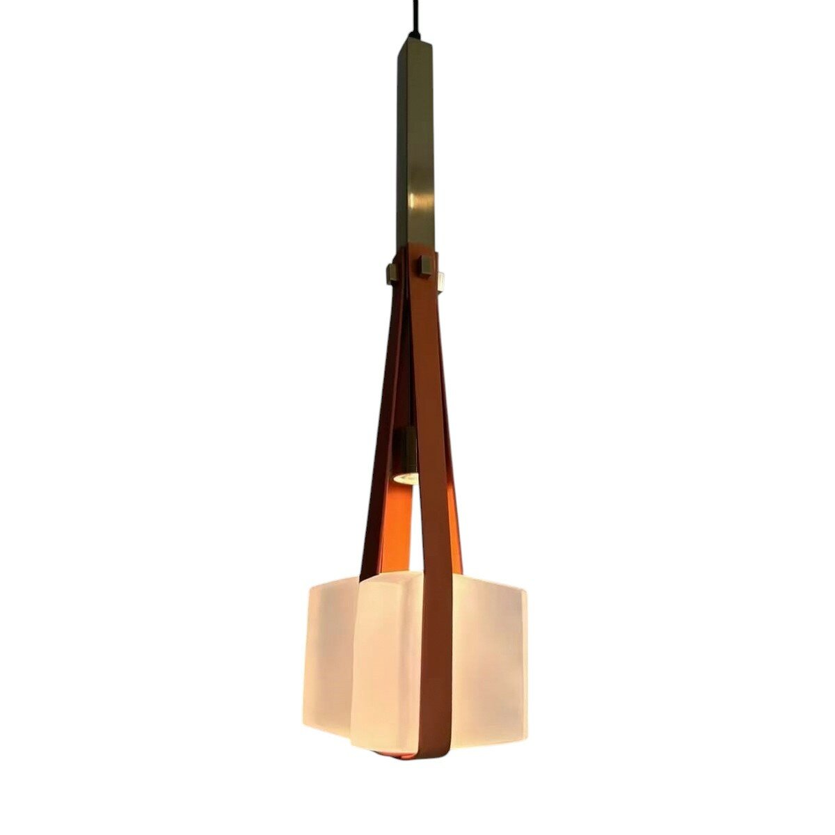 Подвесной светильник Delight Collection 5121P 5121P brown, Коричневый/Белый, LED, 1 x 3 Вт.