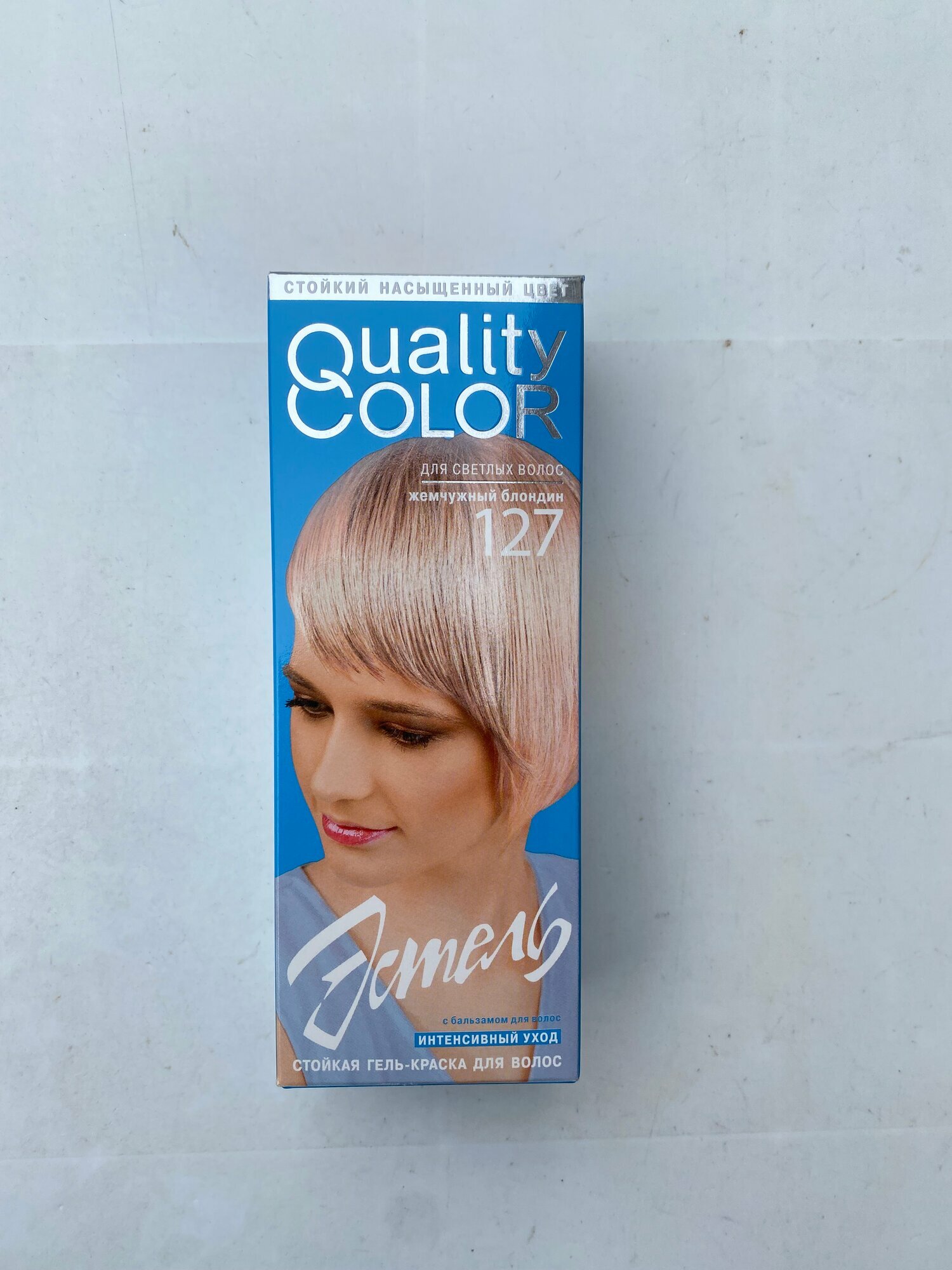 Гель-краска для волос Quality Color №127 жемчуж блонд