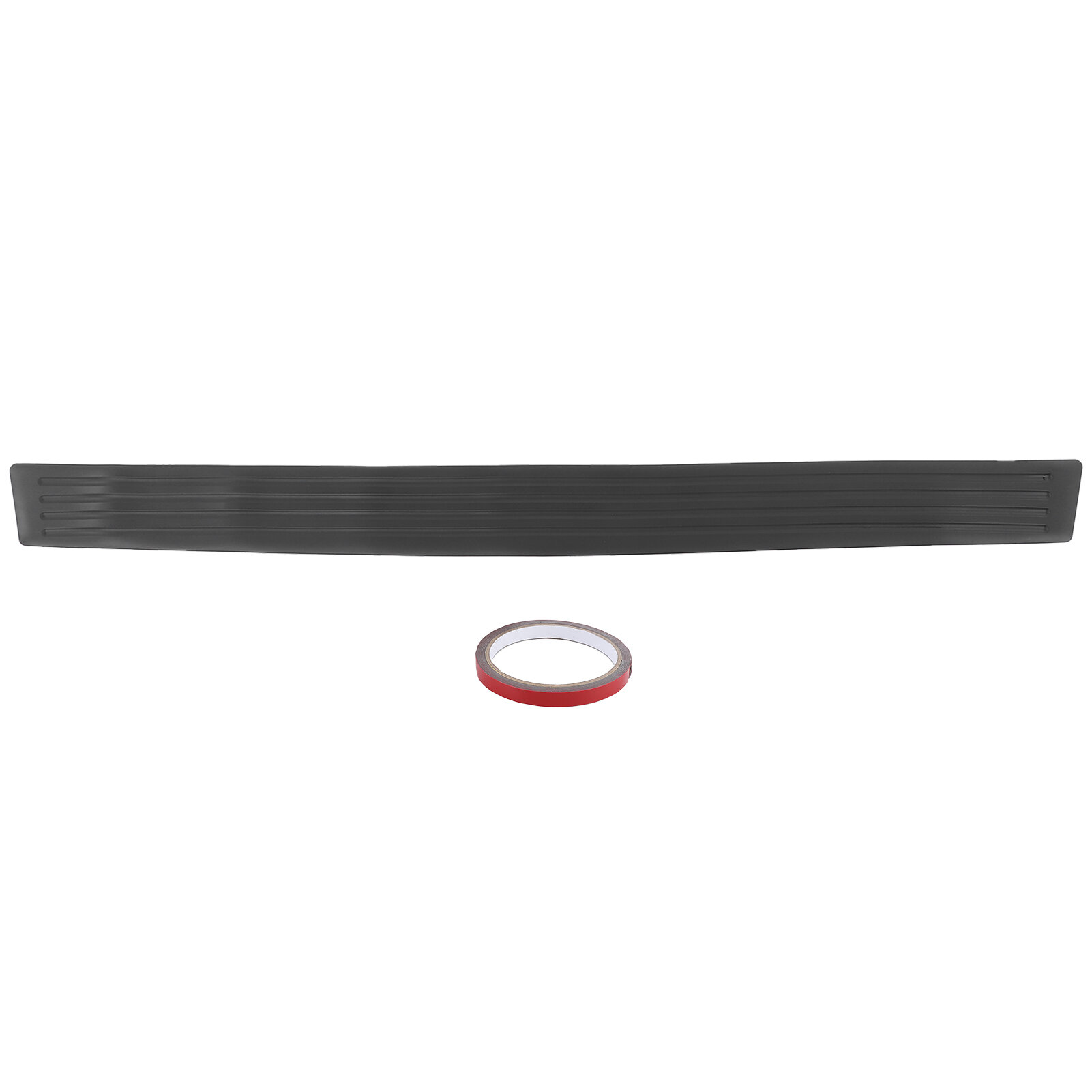 Универсальная защитная накладка на задний бампер автомобиля из ПВХ для дверных панелей, черная, 90 x 8 см.