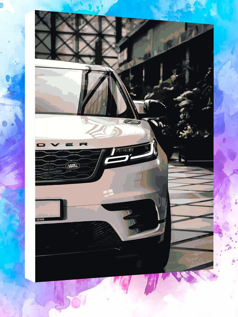 Картина по номерам Автомобиль Лэнд Ровер Land Rover