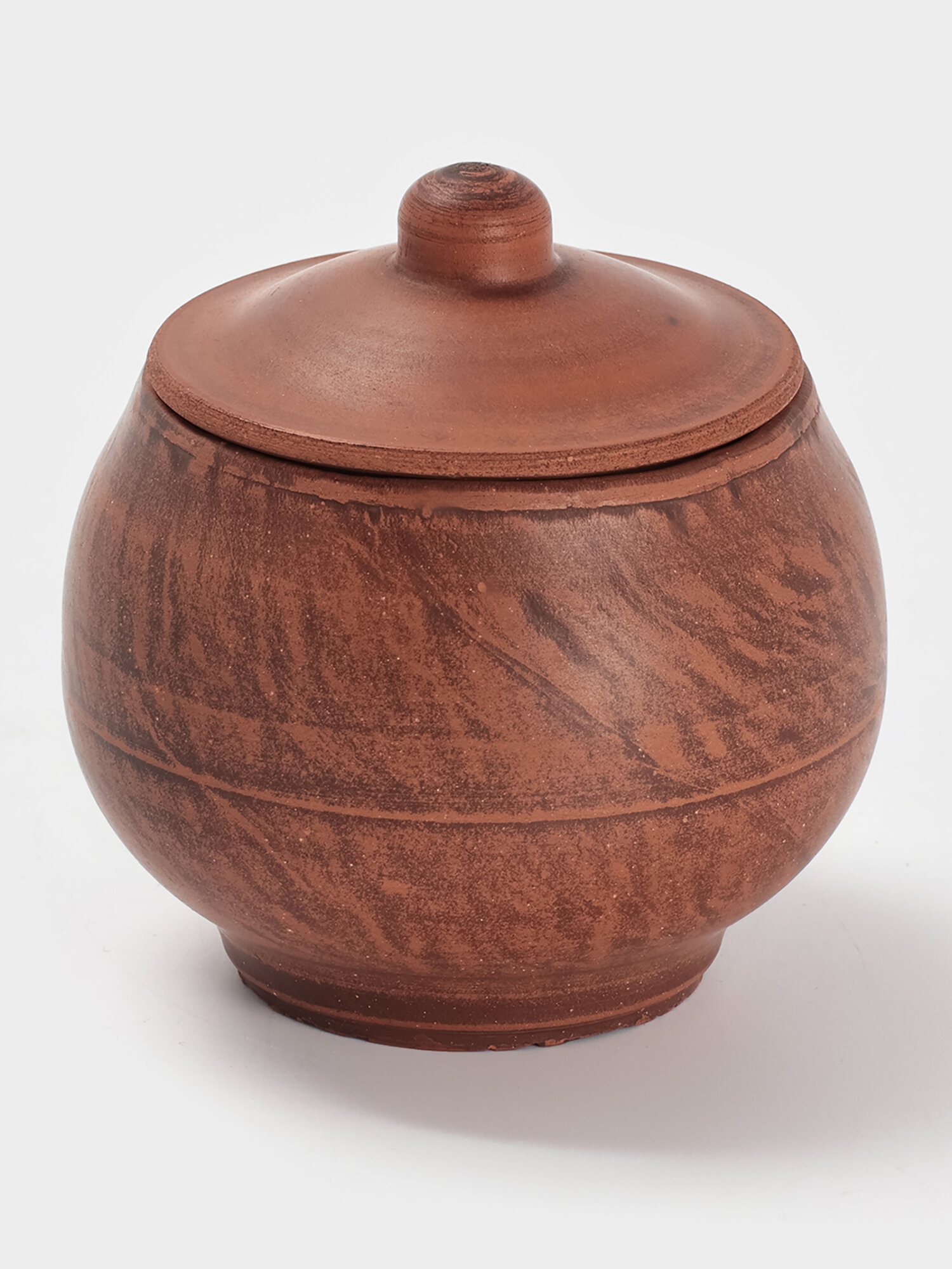 Горшочек для запекания «Гладкий», 300 мл, 10×11 см, цвет коричневый