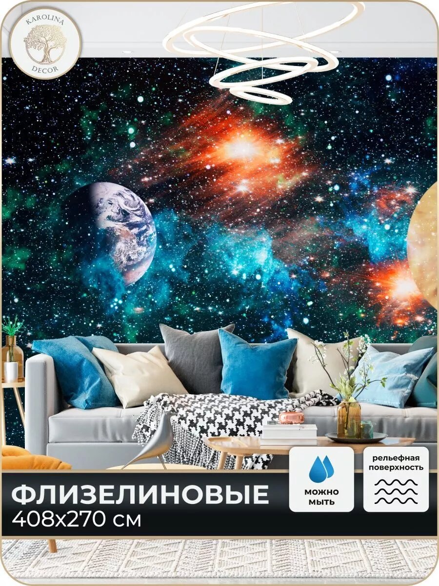 Фотообои 3D "Космос" 400х270