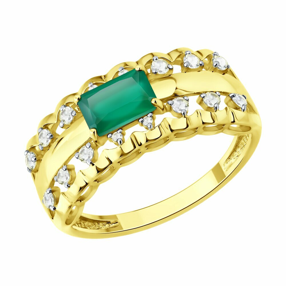 Кольцо, желтое золото, 585 проба