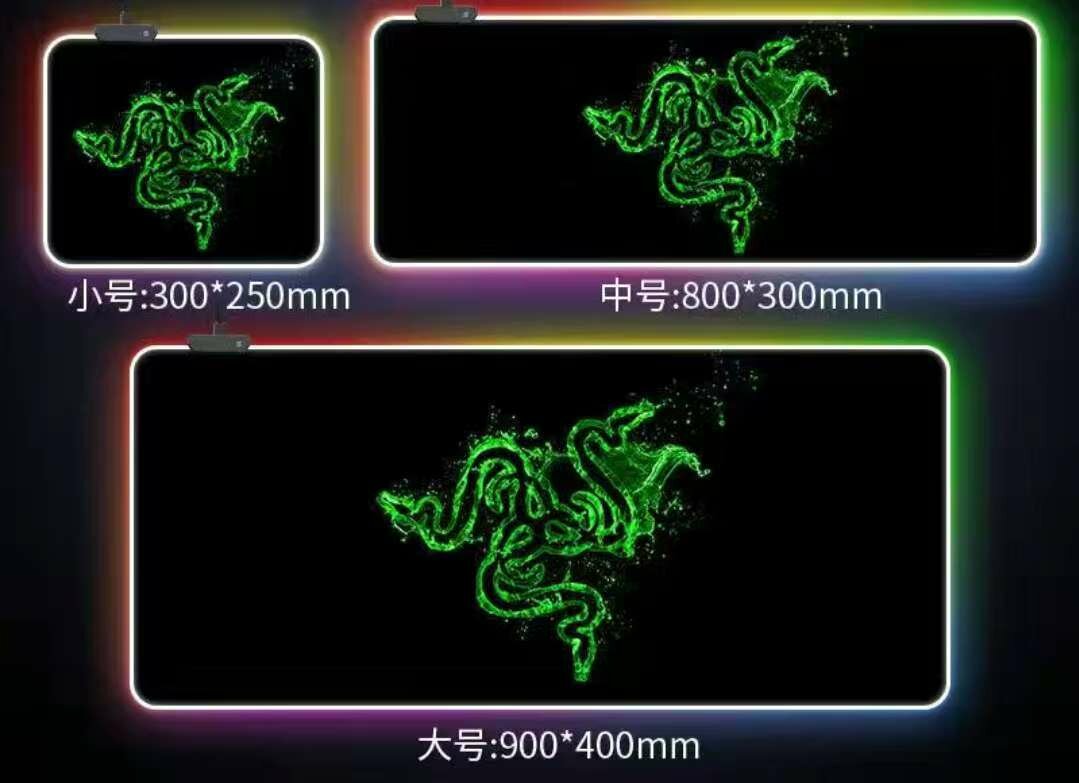 Коврик для игровой мыши Razer Basilisk с подсветкой, нескользящий, 80 x 30 x 0.4 см