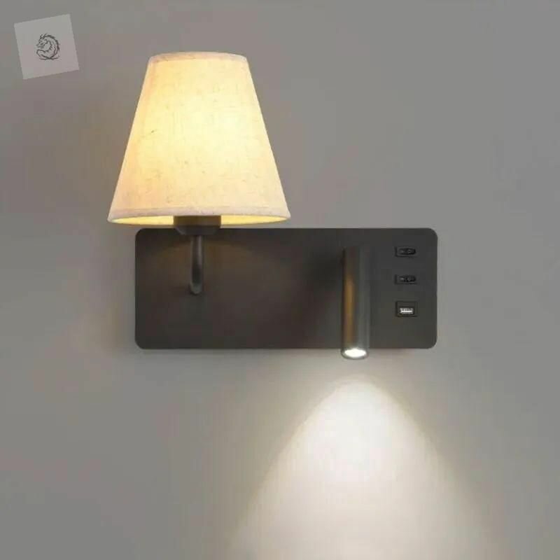 Стильный светодиодный настенный светильник для спальни с атмосферным освещением и стеклянным шаромв спальне