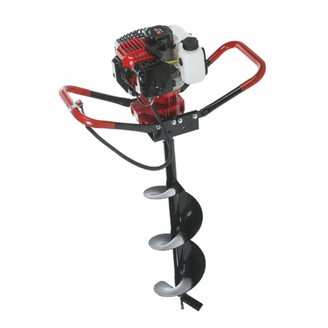 Мотобур бензиновый BRAIT BR-52/000 без шнека, 3,9 л. с, 2900 Вт, объём двигателя 52 см³, 220 об/мин, красный