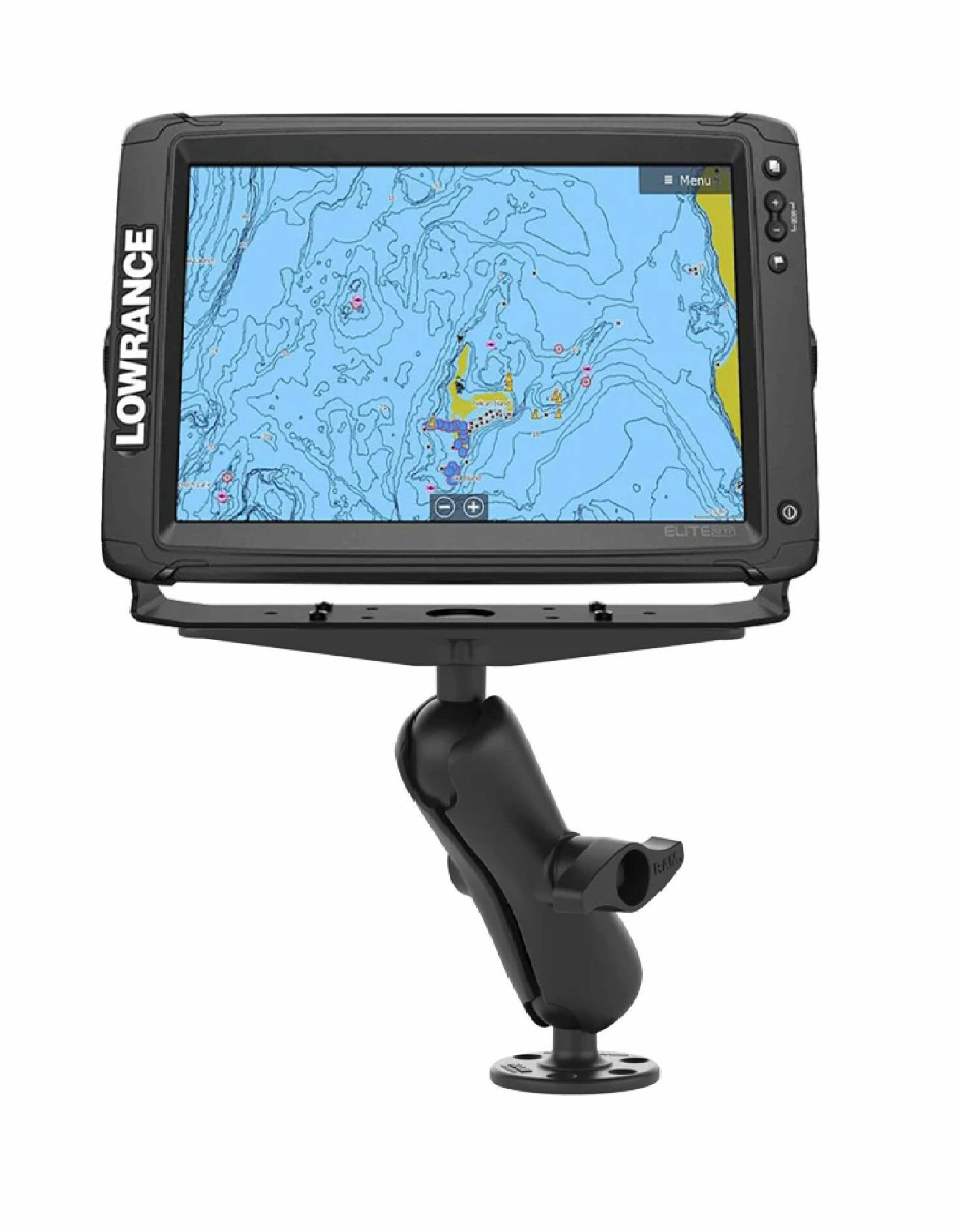 RAM-D-111U Универсальное крепление RAM, площадка 28х7,5 см, муфта 210 мм, шары 57 мм