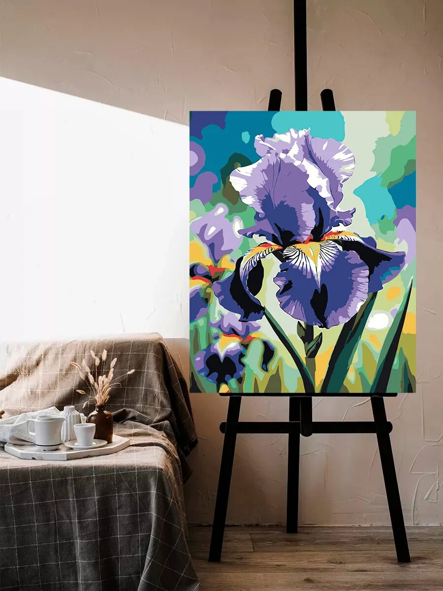 Картина по номерам Цветы Ирисы Энн Мортимер Растения
