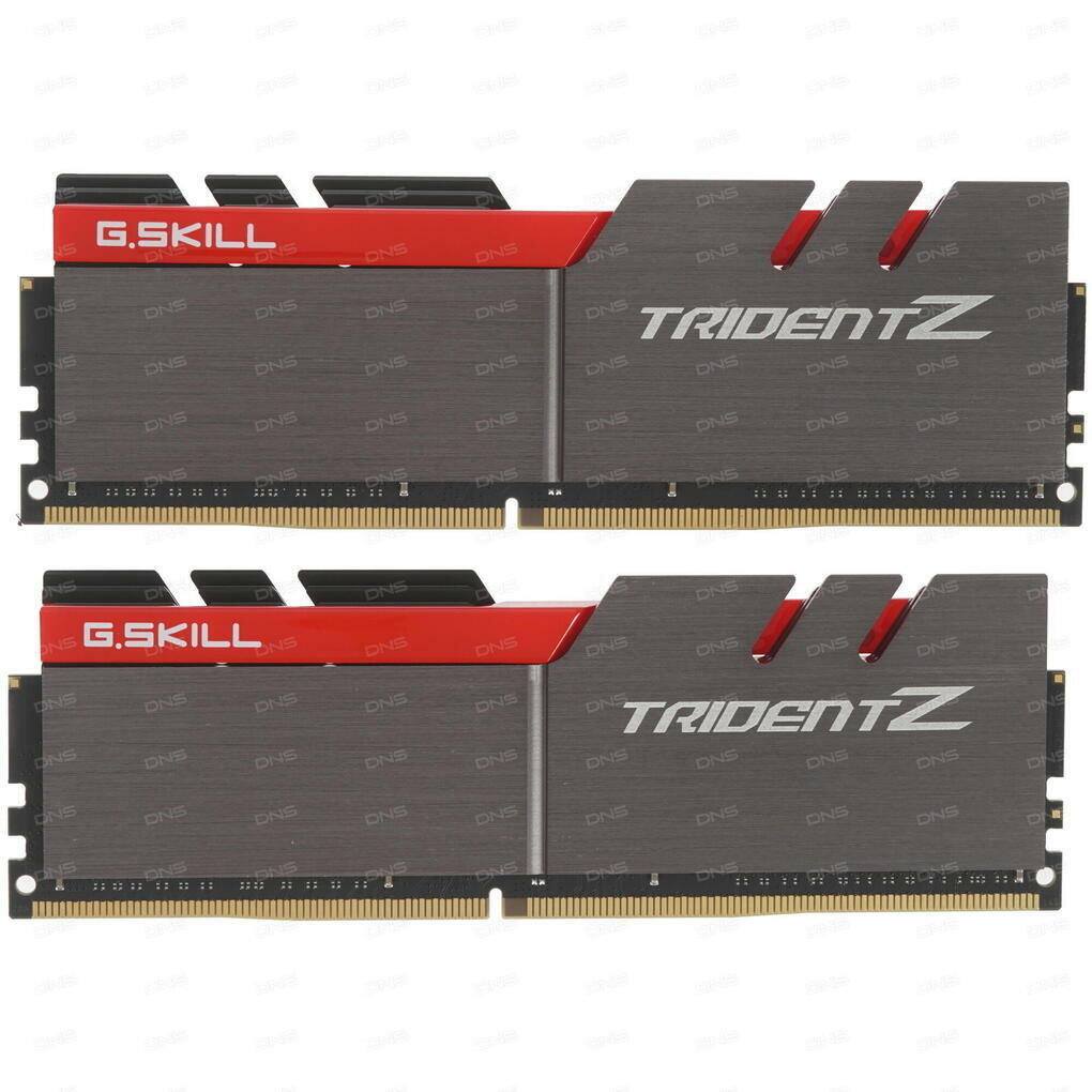 Оперативная память G.Skill TRIDENT Z (F4-3200C16D-32GTZ) DIMM DDR4 32ГБ - DDR4, 16ГБх2 шт, 3200 МГц, 16-18-18-38
