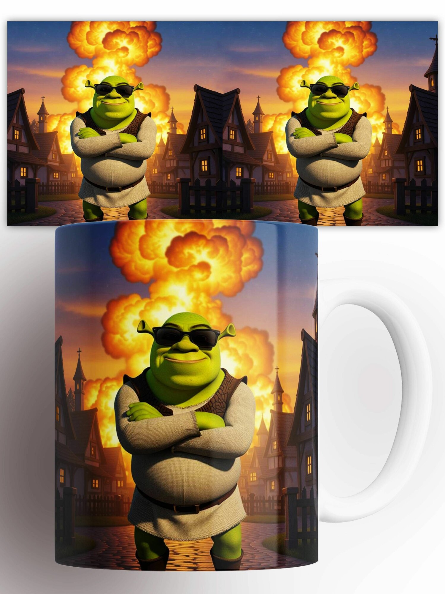 Кружка с приколом Шрек 330 мл