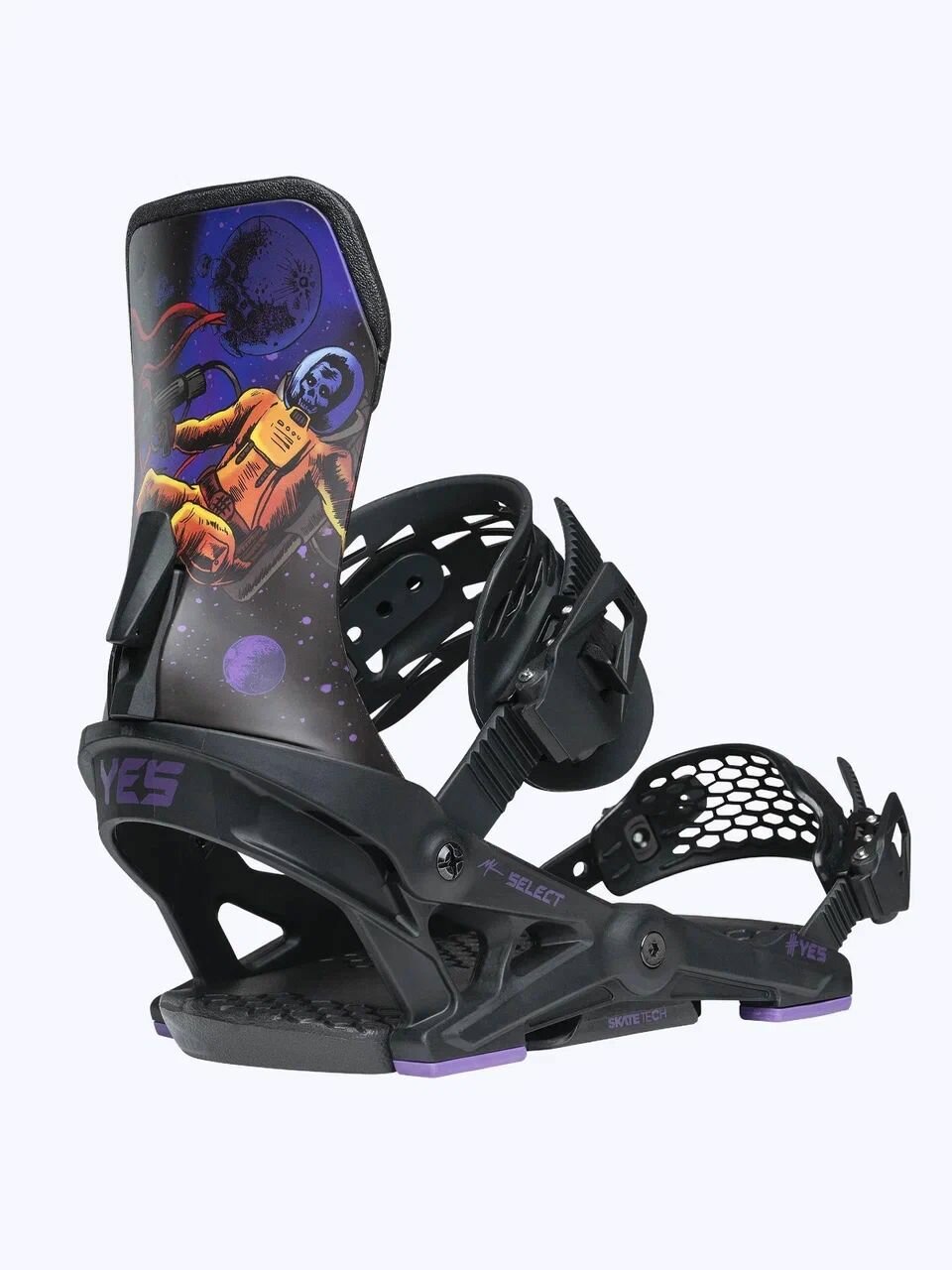 Крепления для сноуборда Yes Select Kowalchuk, Универсальные/Фристайл, размер: M/25.5 - 28.0 См.