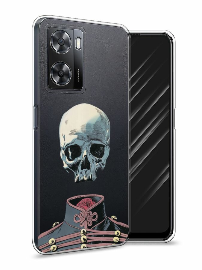 Чехол на Oppo A57 4G/A77 4G/A77s 4G/A57s / Оппо А57 4G с принтом "Гусар", прозрачный