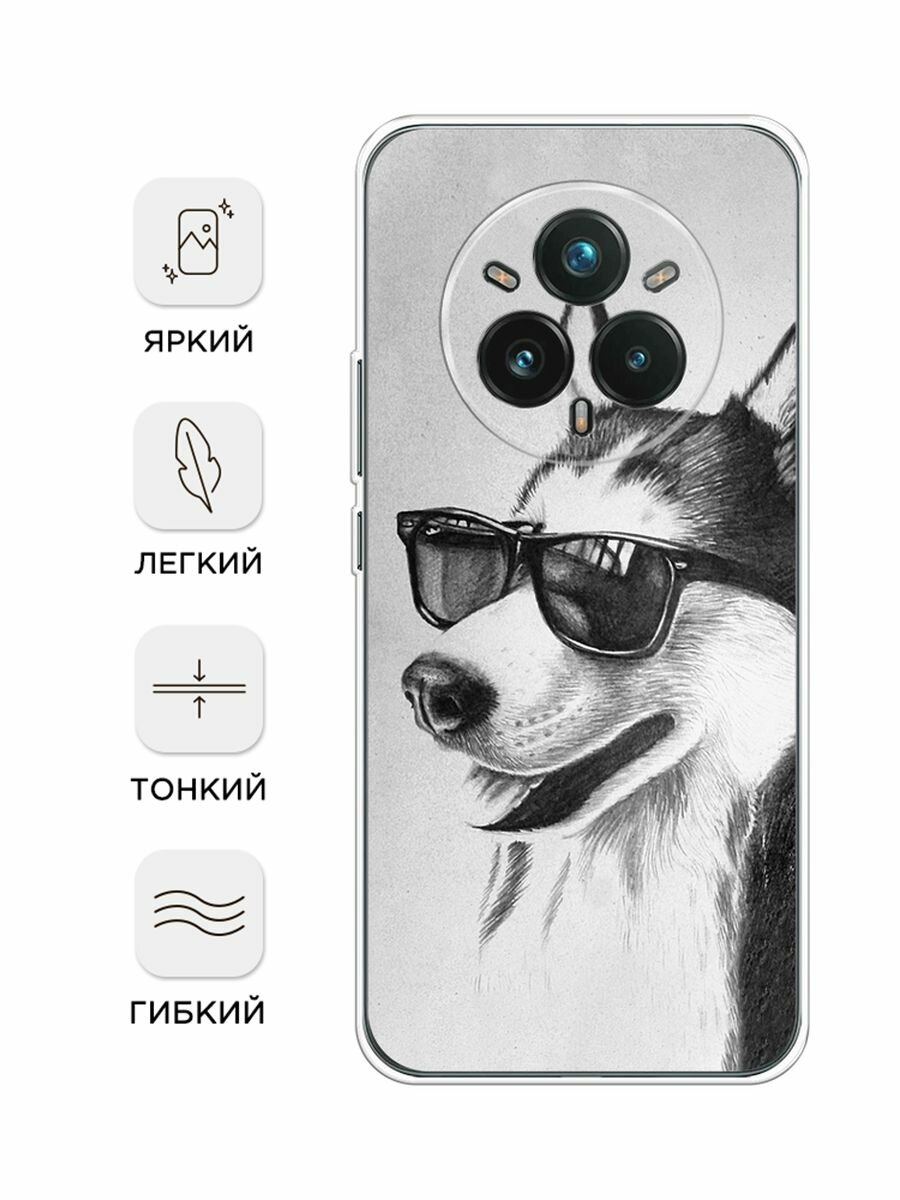 Чехол на Realme 14 Pro / Реалми 14 Про с принтом "Крутой Хаске" — фото 1