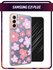 Чехол на Samsung Galaxy S21 + / Самсунг Галакси S21 Плюс с принтом "Нежные розов...