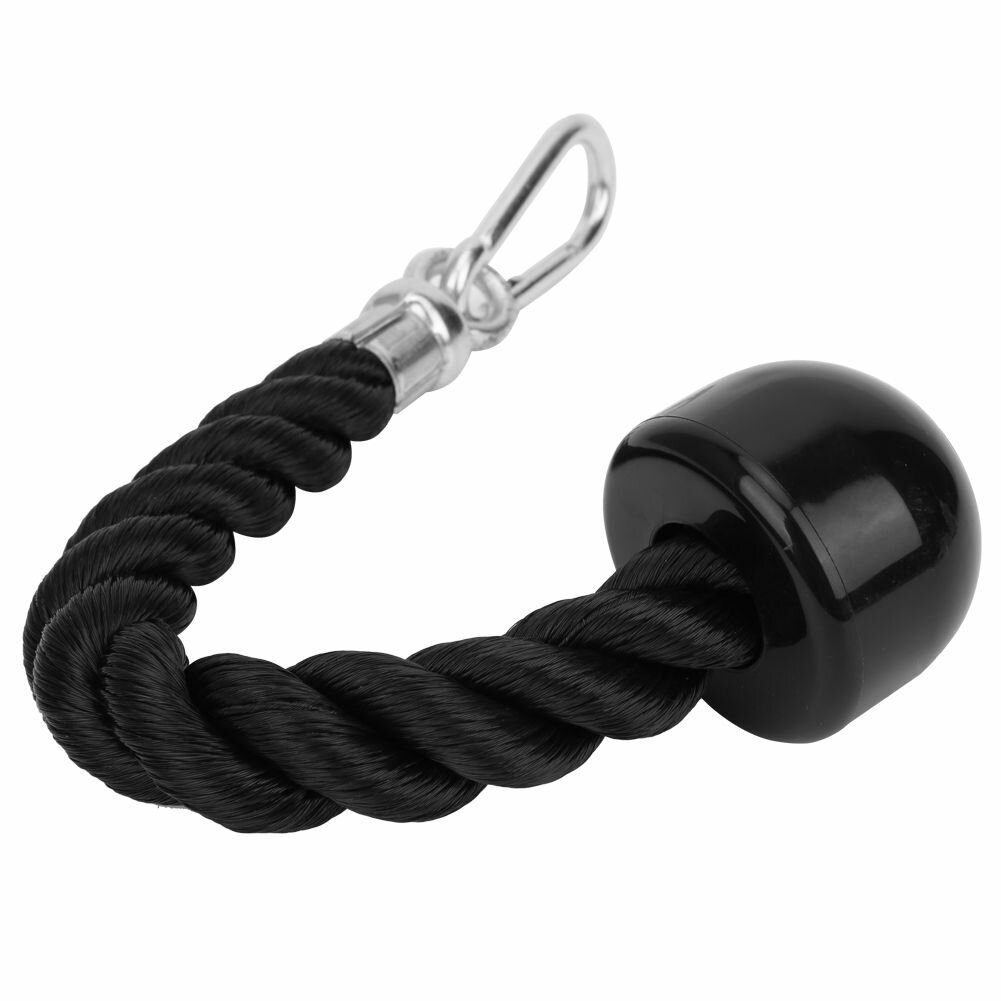 Тренажерный зал, фитнес-оборудование, веревка для трицепсов, мышц, бицепсов, силовая тренировка, тяга, одинарная веревка