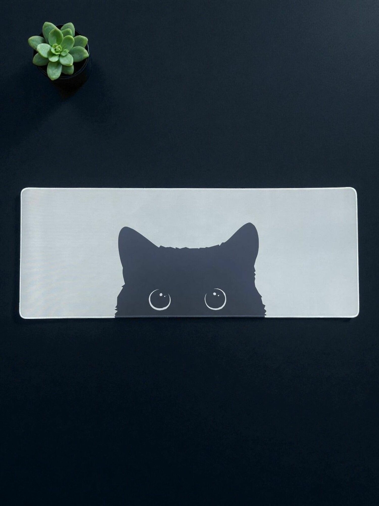 Коврик для мыши из серии "Котики", Чёрный кот