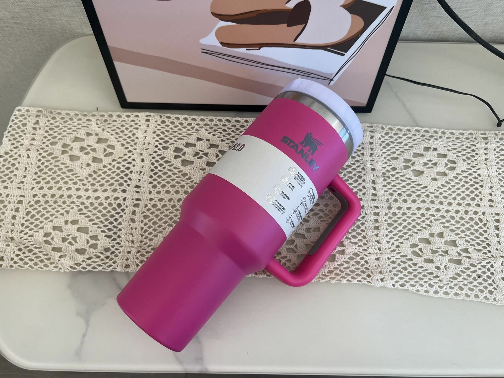 Автомобильная чашка Stanley большой вместимости, Бутылка для альпинистской воды