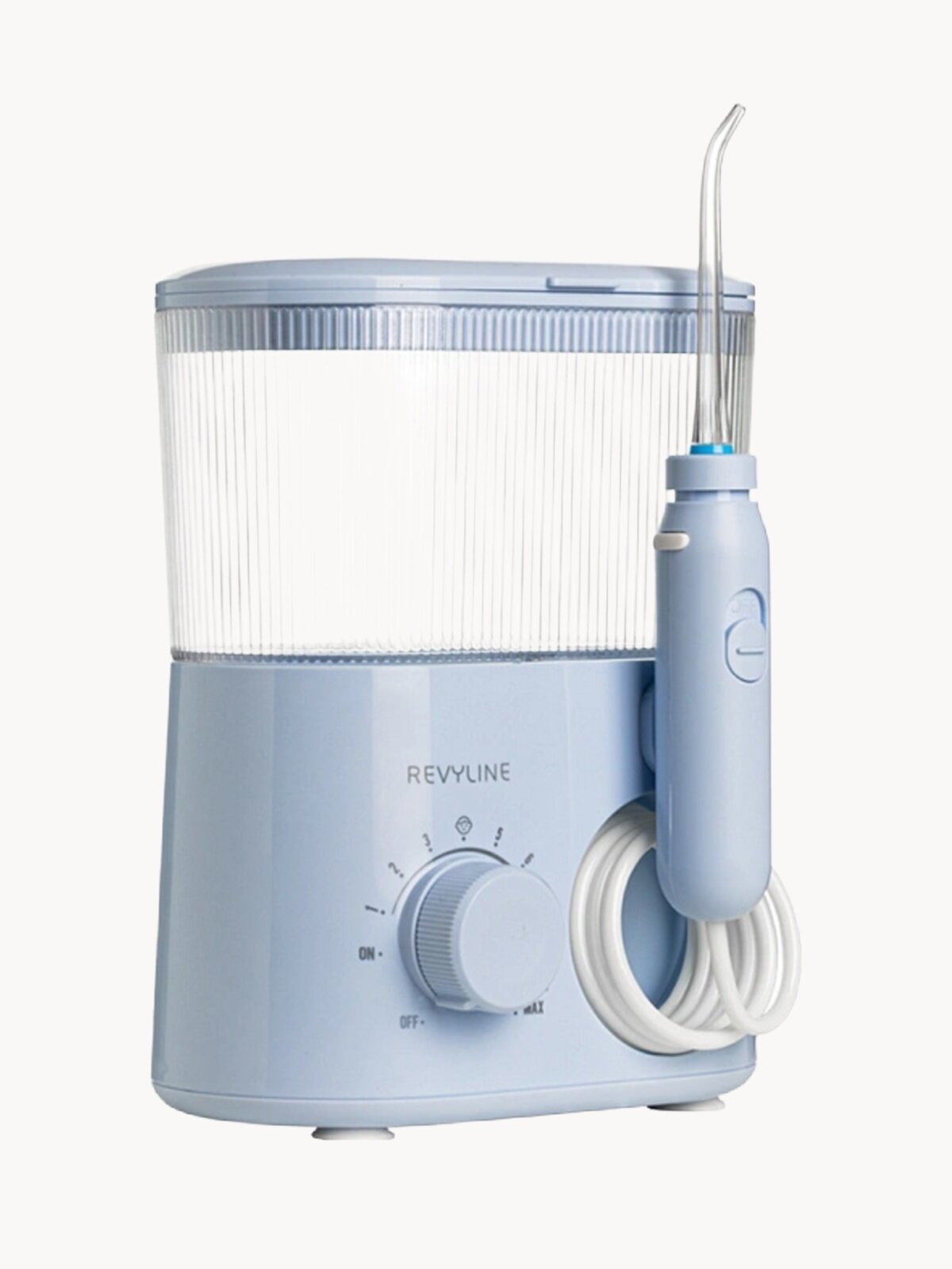 Ирригатор для зубов и десен Revyline RL 150 стационарный, голубой, для полости рта, для брекетов, для всей семьи