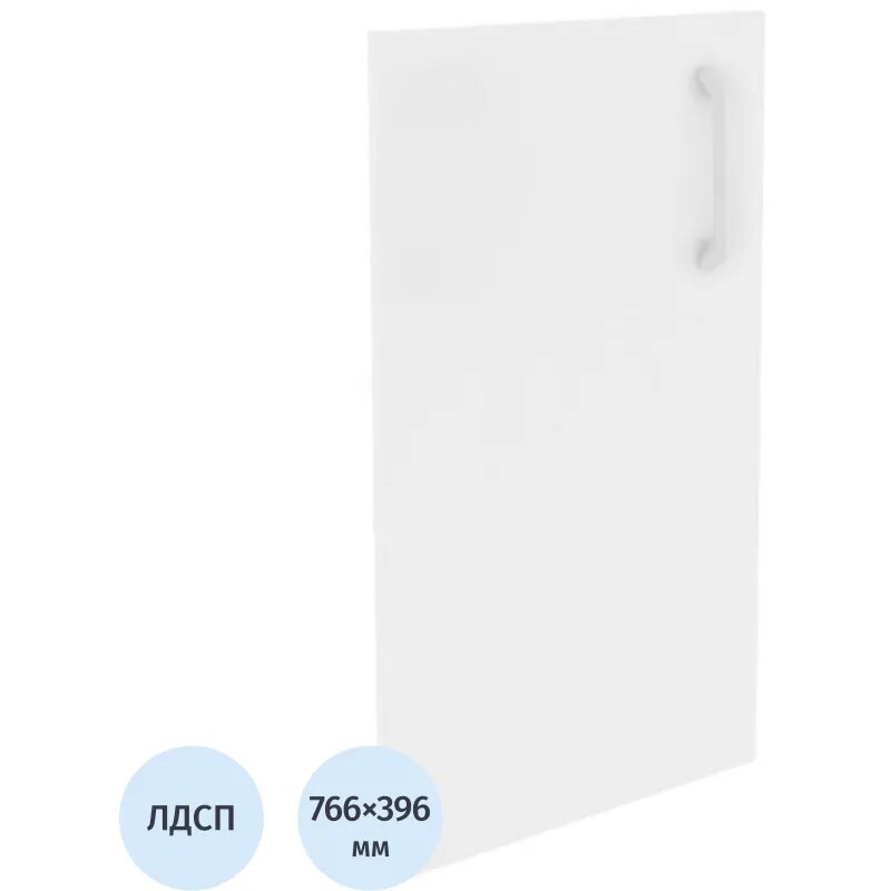 Дверь ONIX ЛДСП низкая левая (1шт) O. D-3(L) белый бриллиант В766