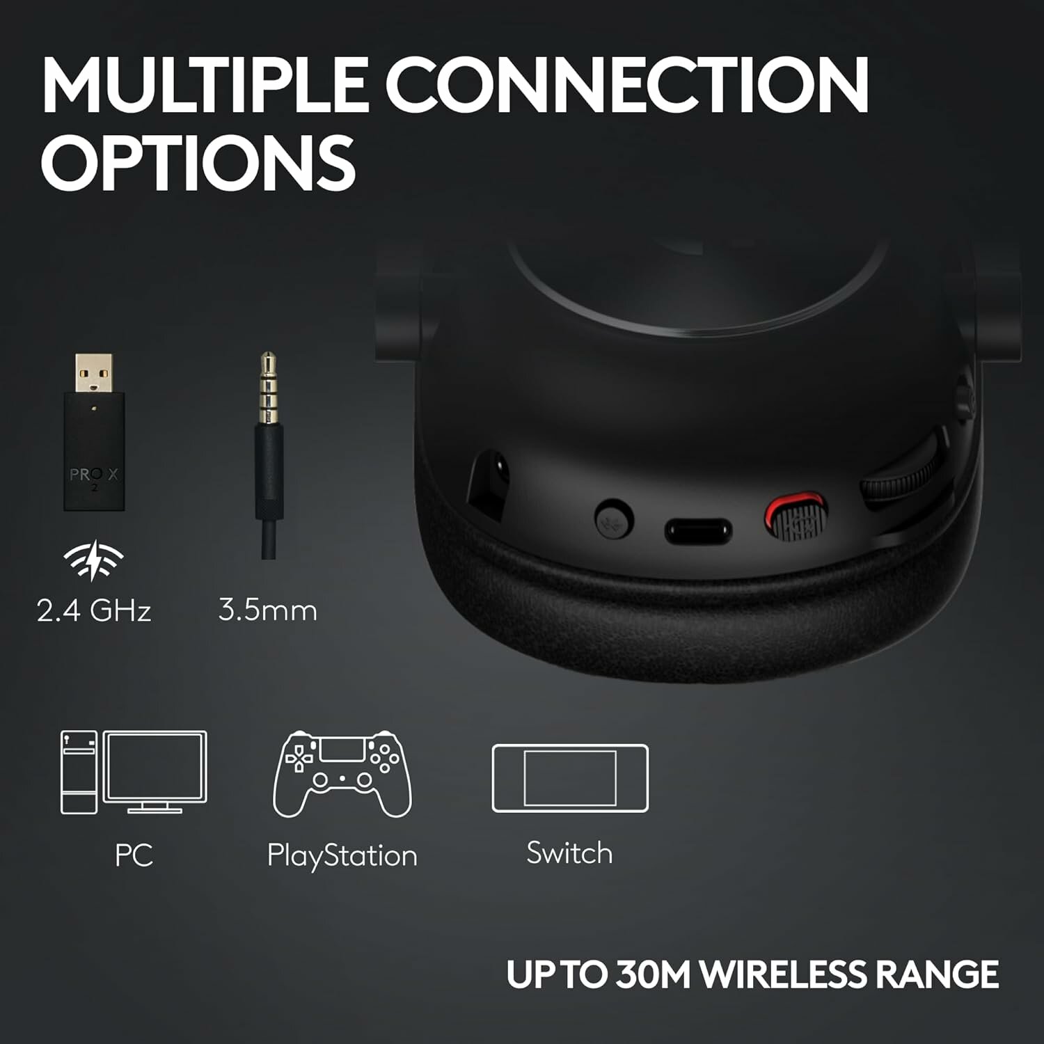 Беспроводной наушник Logitech G PRO X 2 Lightspeed Wireless Gaming Headset - белый(White)