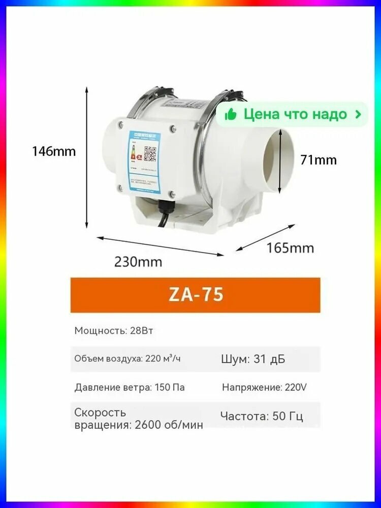 Тангенциальный вентилятор для эффективной вытяжки и притока воздуха