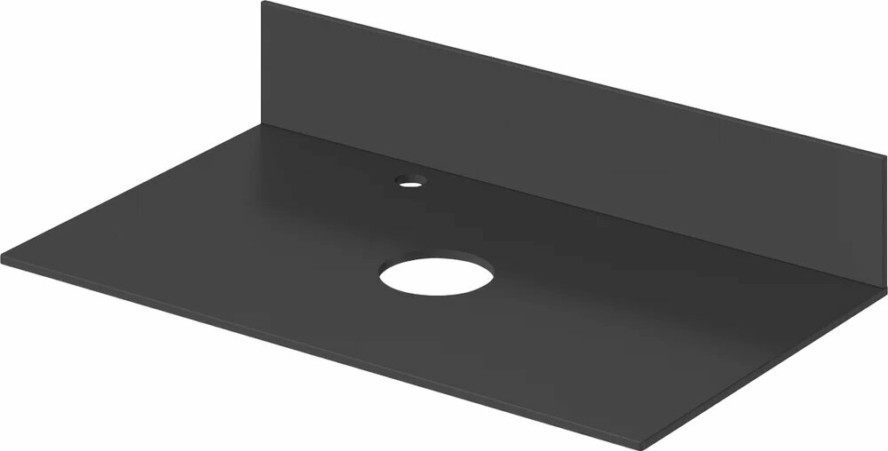 Столешница в ванную под раковину Itana Mari 80 черная матовая