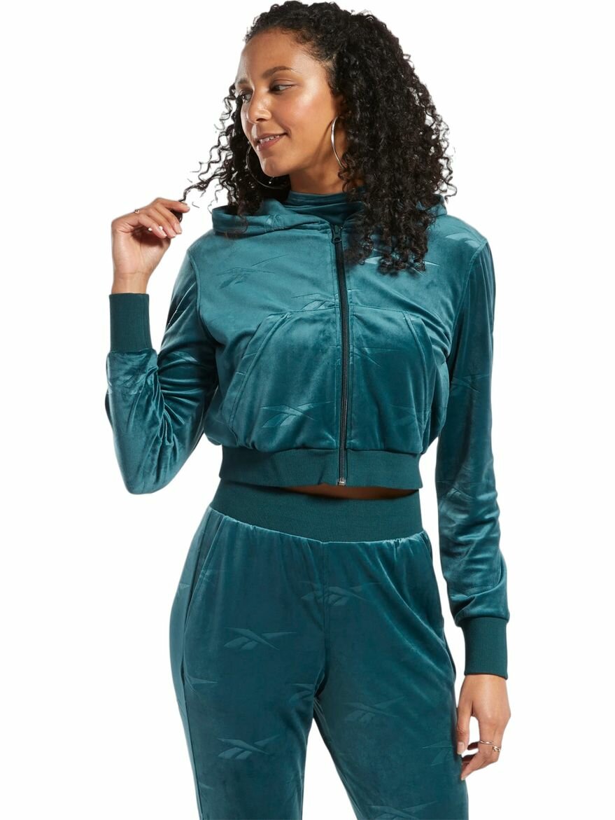 Толстовка Reebok Energy Q4 Velour Full Zip Hoodie W