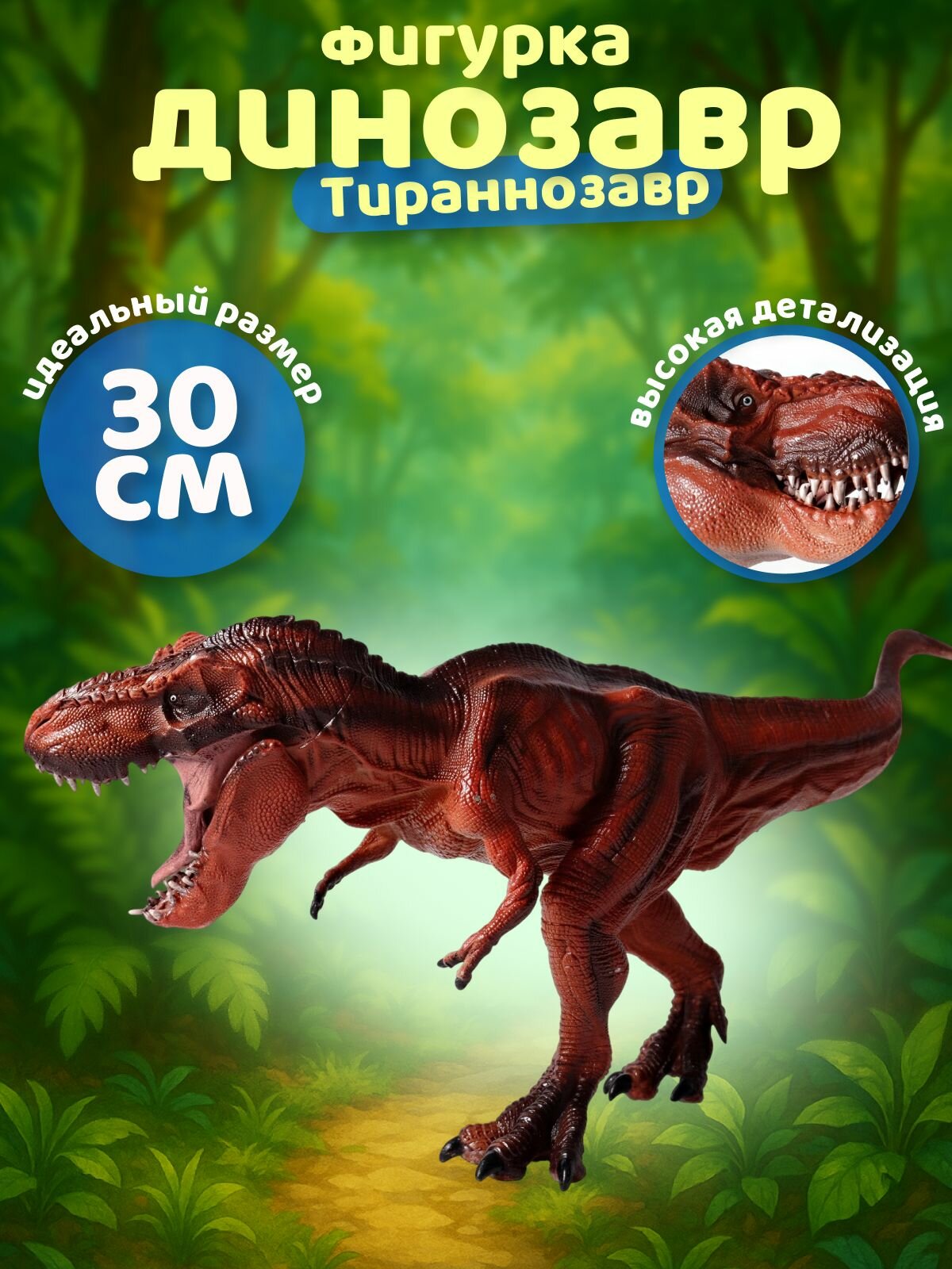 Фигурка Тираннозавр - Динозавр Jurassic Tyrannosaurus (30 см.)