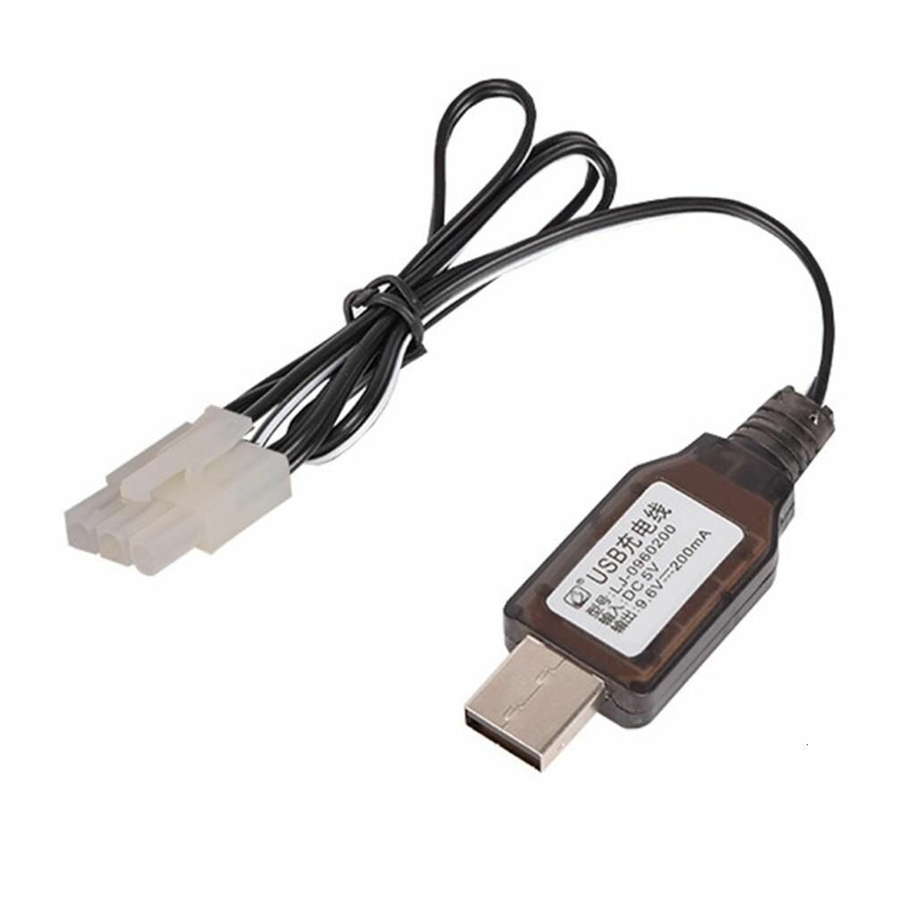 Компактный USB кабель для зарядки 9.6V NiMH NiCD аккумуляторов для пультов управления игрушками, освещения и электроинструментов
