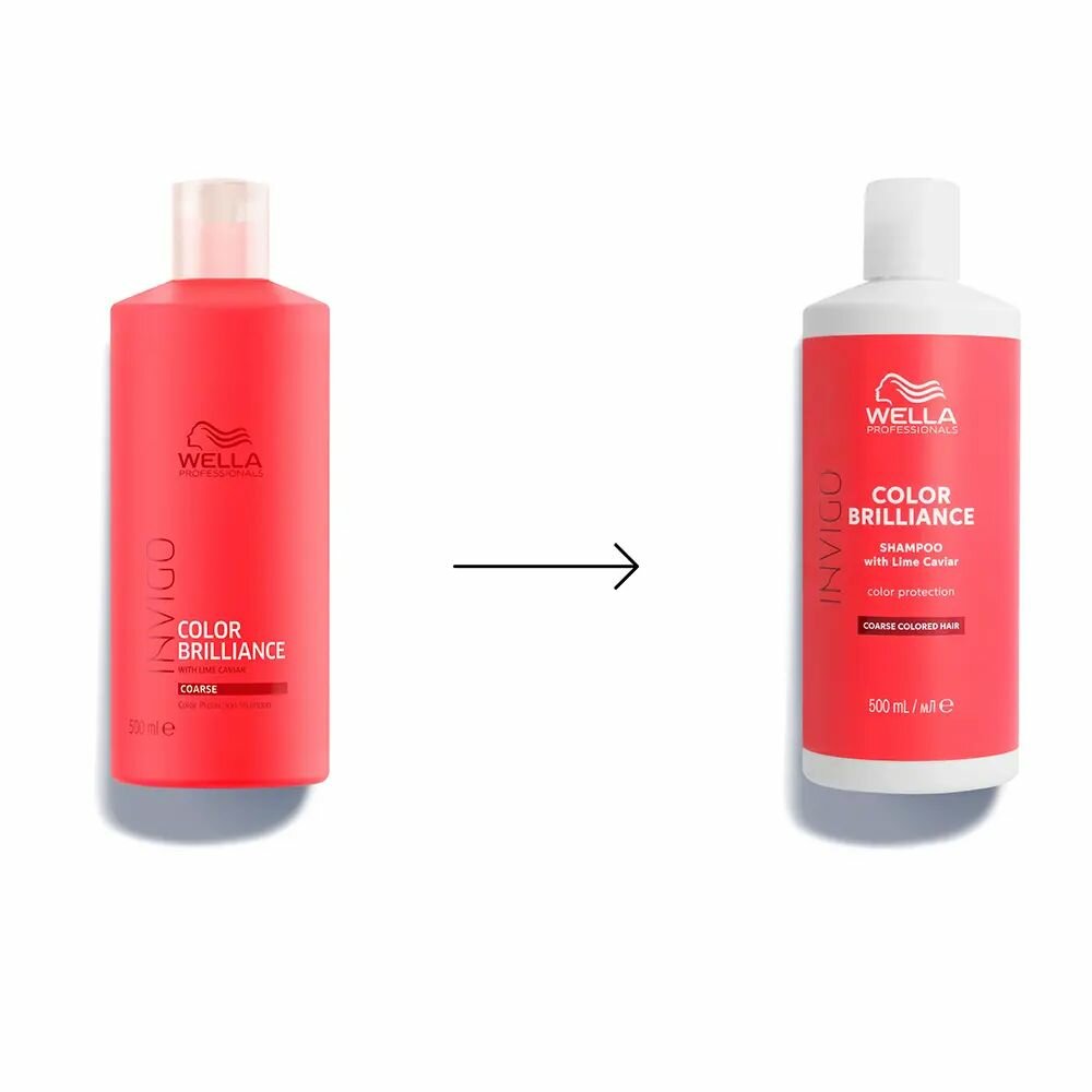 Wella INVIGO Color Brilliance COARSE - Шампунь для защиты цвета окрашенных жестких волос 500 мл