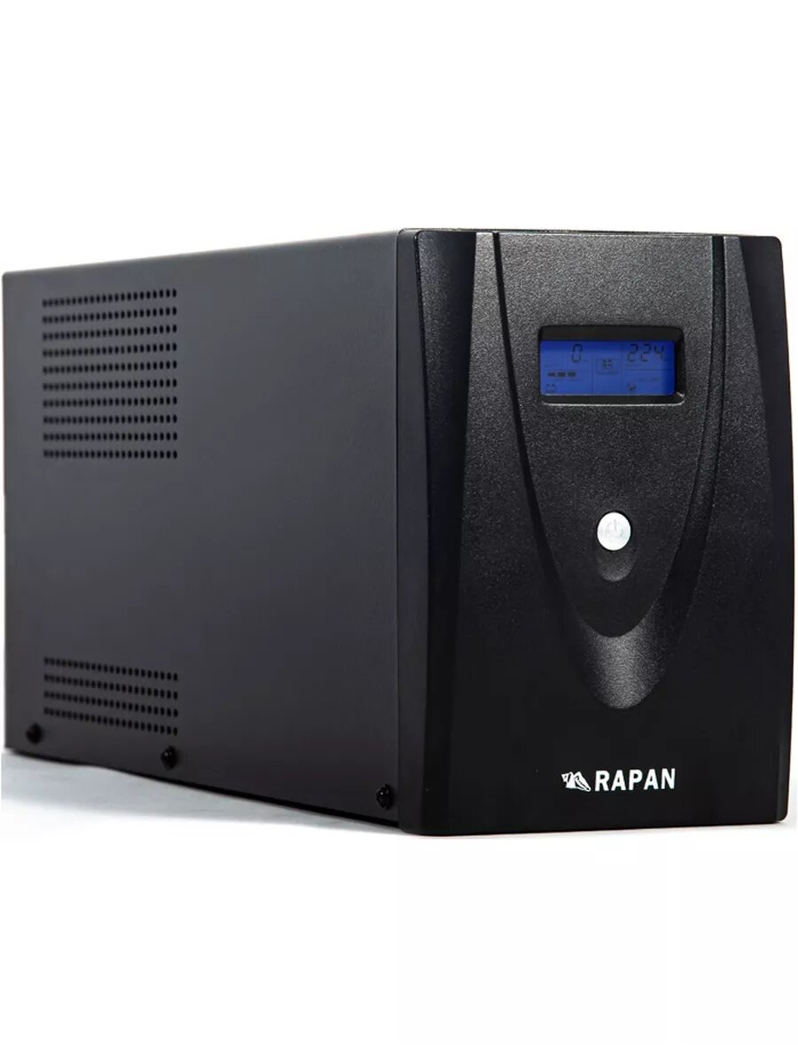 ИБП Бастион "RAPAN-UPS" 3000 black, 1800Вт, интерактивный, 4 розетки, черный