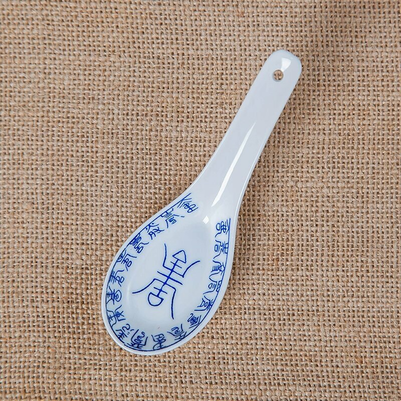 10 упаковок ложек, керамических ложек, маленьких ложек, керамической посуды Цзиндэчжэнь, сине-белые изысканные бытовые