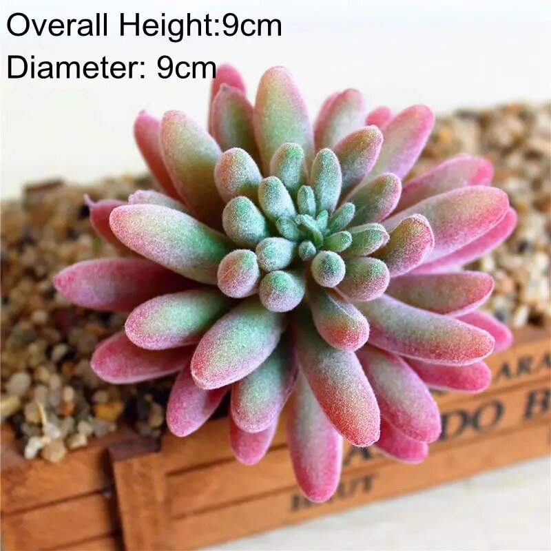 Искусственные красные суккуленты Wusmart BONSAI