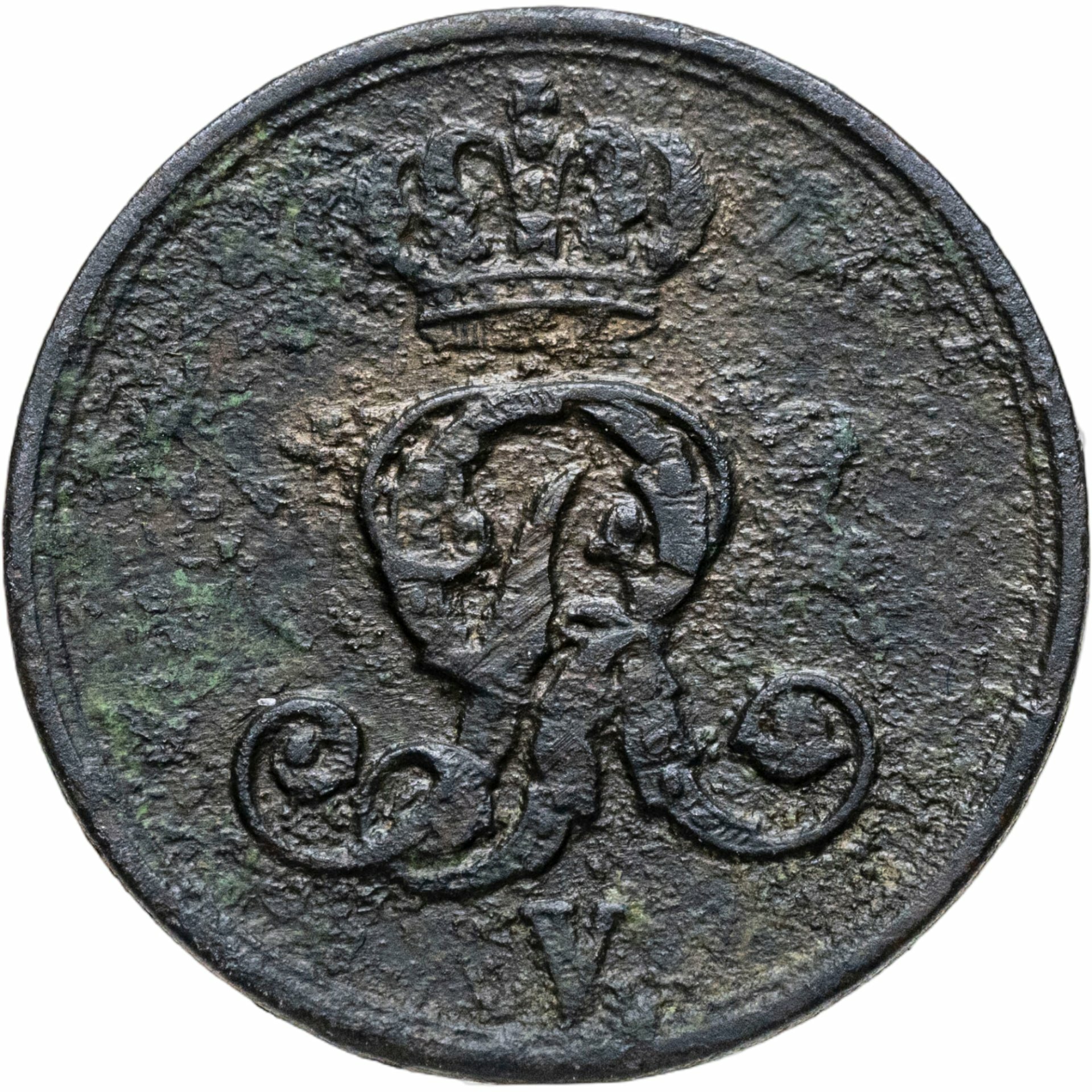 Ганновер 1 пфенниг 1852, Медь, в сохранности VF