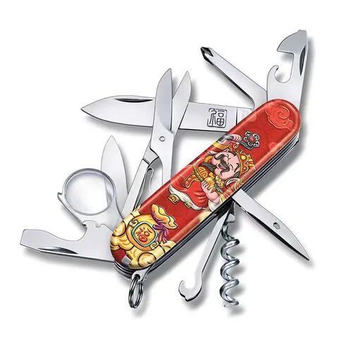 Victorinox 2022 Explorer Китайская культура Бог Удачи 1.6703.7-X1 Ограниченная серия 91mm Подарочная коробка