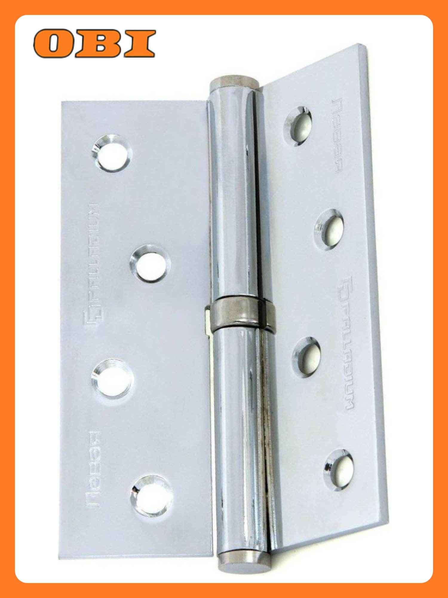 Дверная петля разъемная врезная Palladium N 613-S-4 CP R 100х75х2,5 мм хром