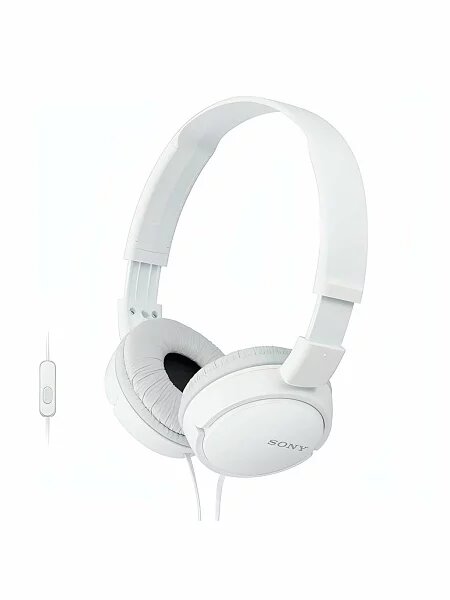 Наушники Sony MDR-ZX110AP, mini jack 3.5 mm, white