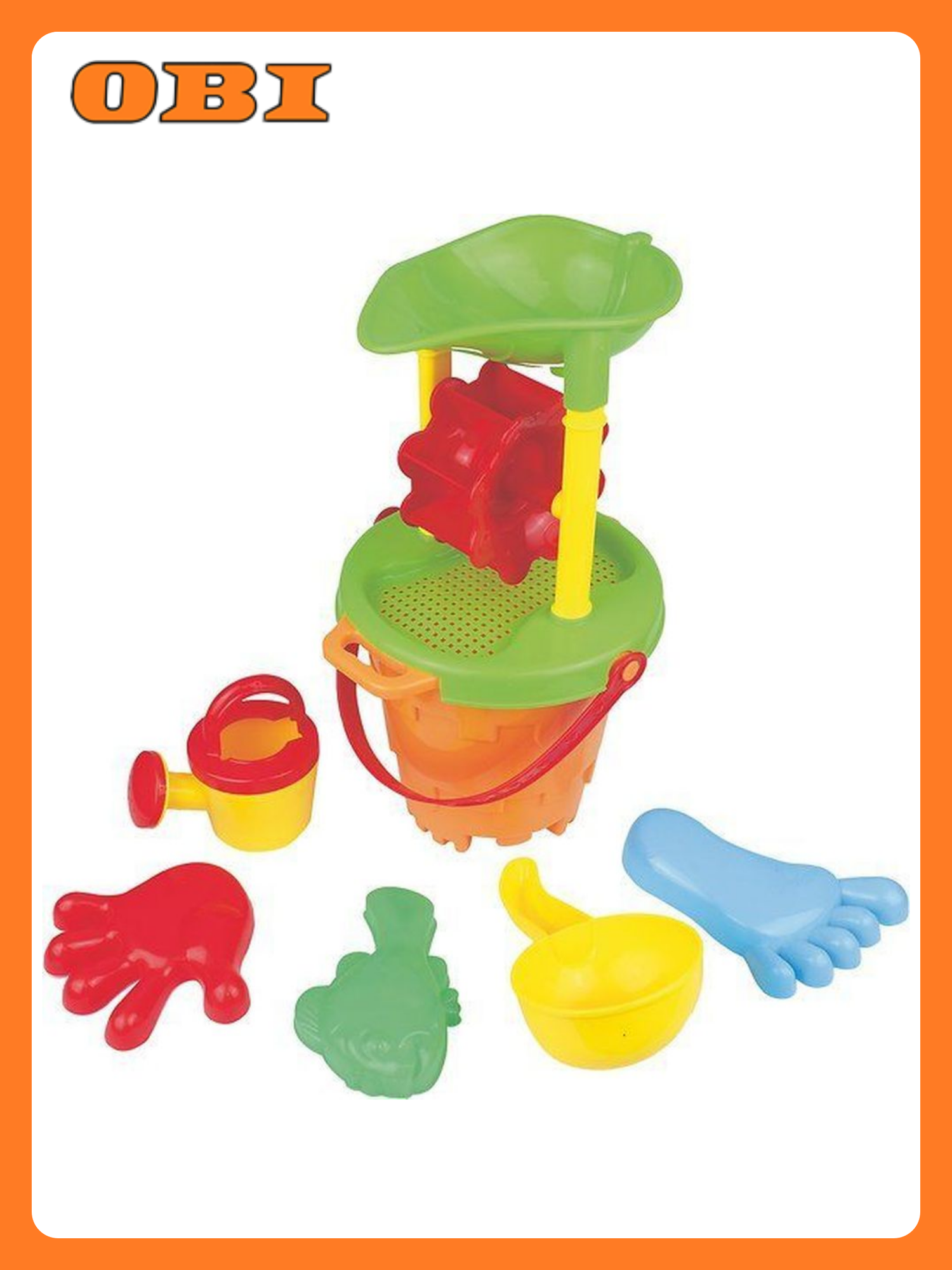 Набор детский для игры в песке 11 предметов