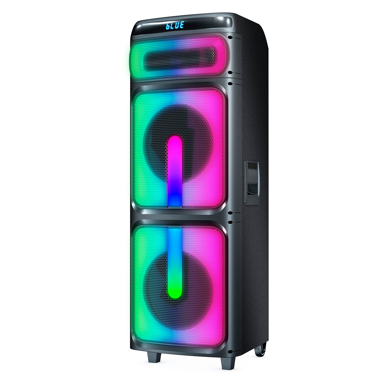 Аудиосистема GOLDSTAR GPA-907 черный, подсветка, дисплей, Bluetooth