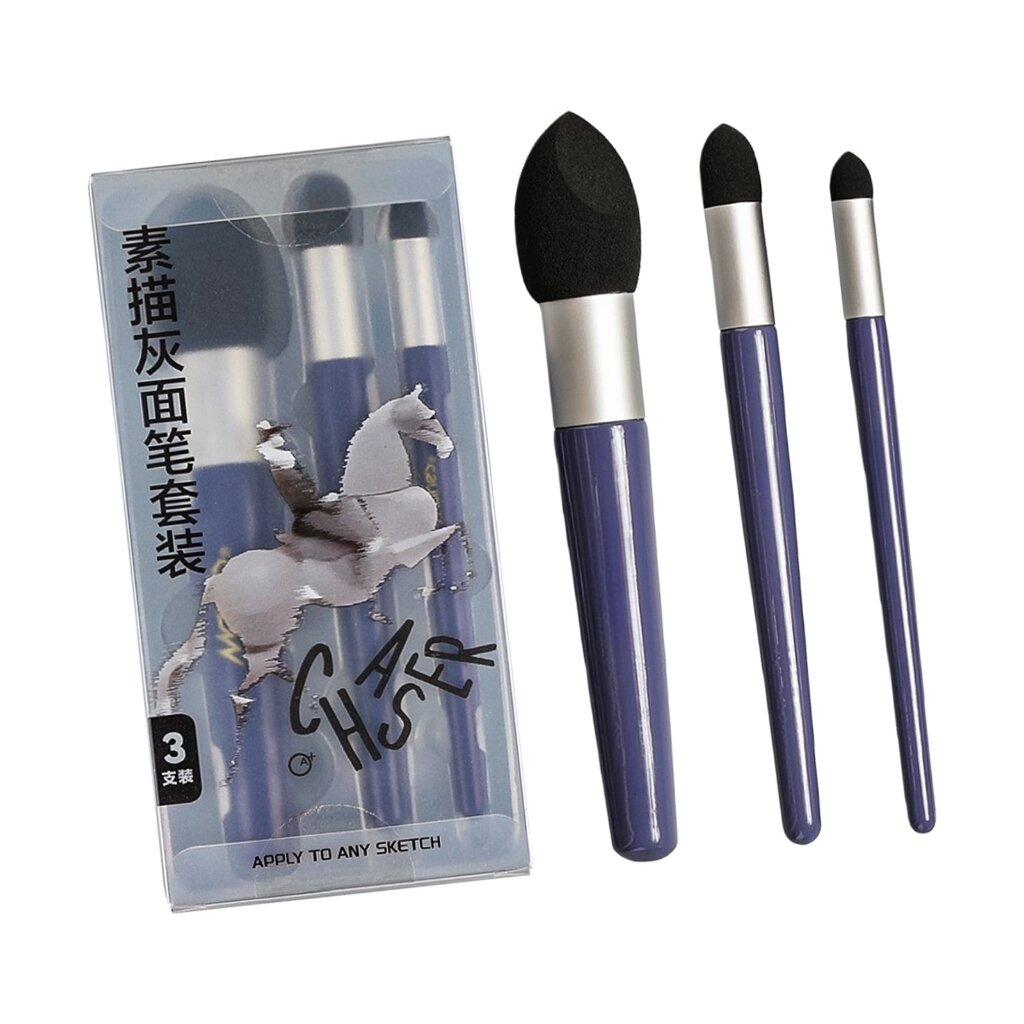Набор инструментов для растушевки в художественном стиле Пластиковый корпус Губчатые блендеры Отлично подходят для техник рисования эскизов Эргономичный инструмент для растушевки рисунков