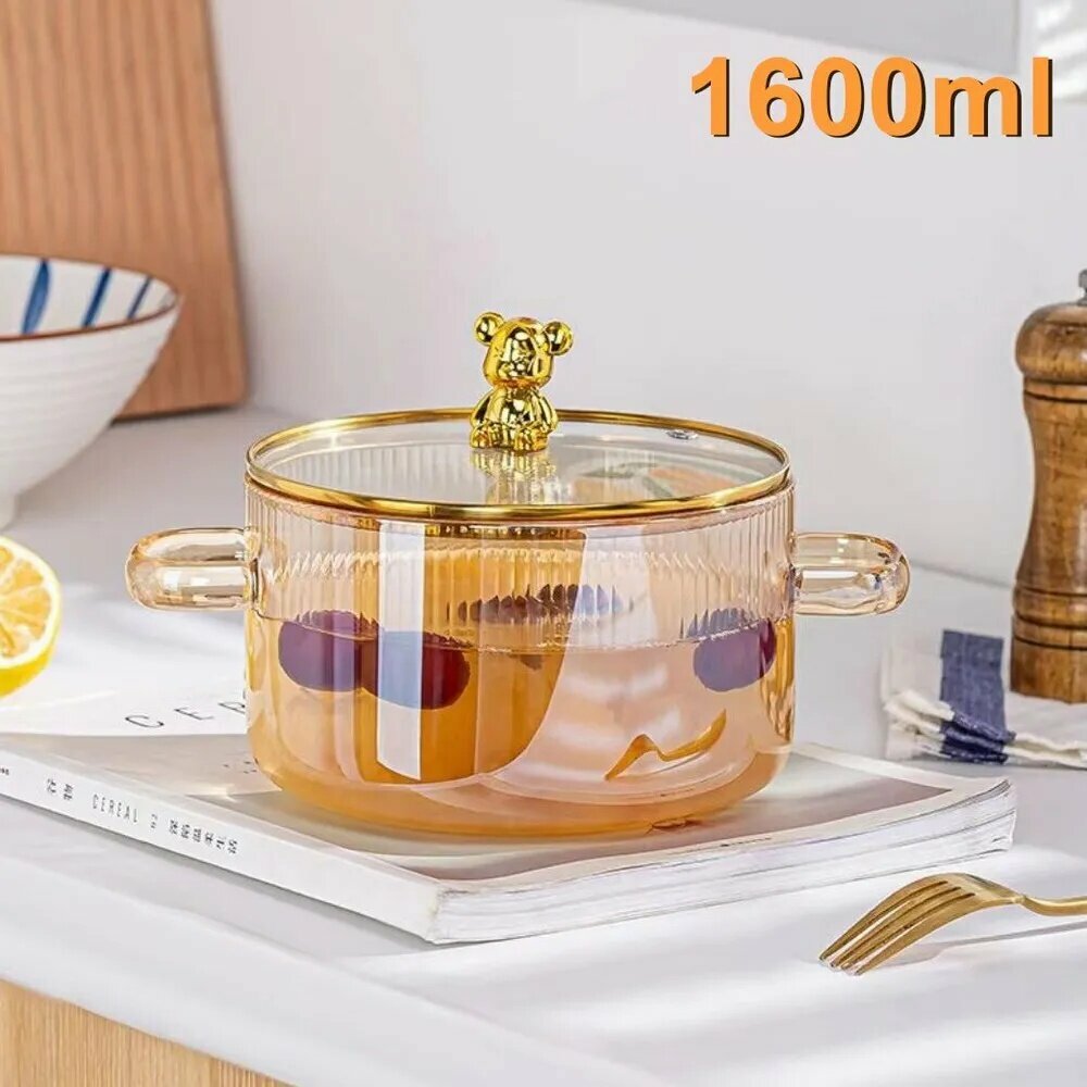 Кастрюля, Стекло, 1 шт