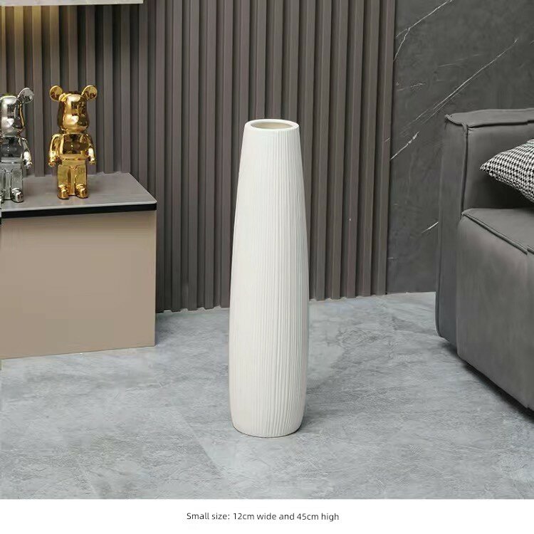 Простая и креативная напольная керамическая ваза в китайском стиле, скандинавский минимализм, роскошный декор для